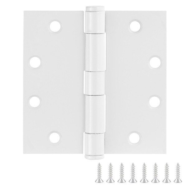Door Hinge Painted White 4.5 Inch 6 Pack ǀ Hardware & Locks ǀ Today's ...