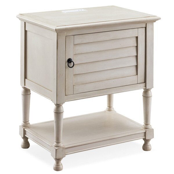 Louvered Door Side Table White ǀ Furniture ǀ Today's Design House