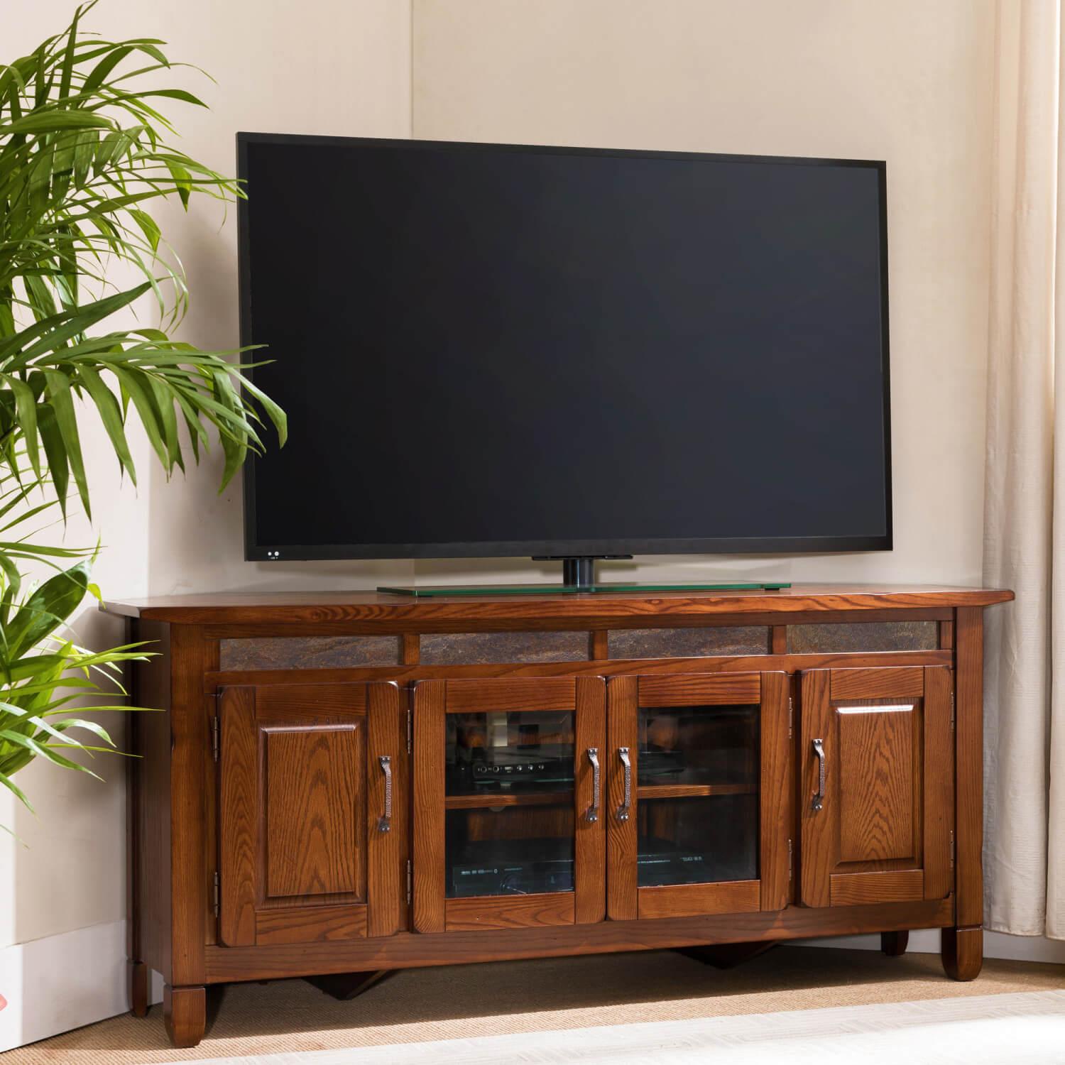 TV Console Slate Distressed Rustic Autumn 56-Inch ǀ Furniture ǀ Today's ...