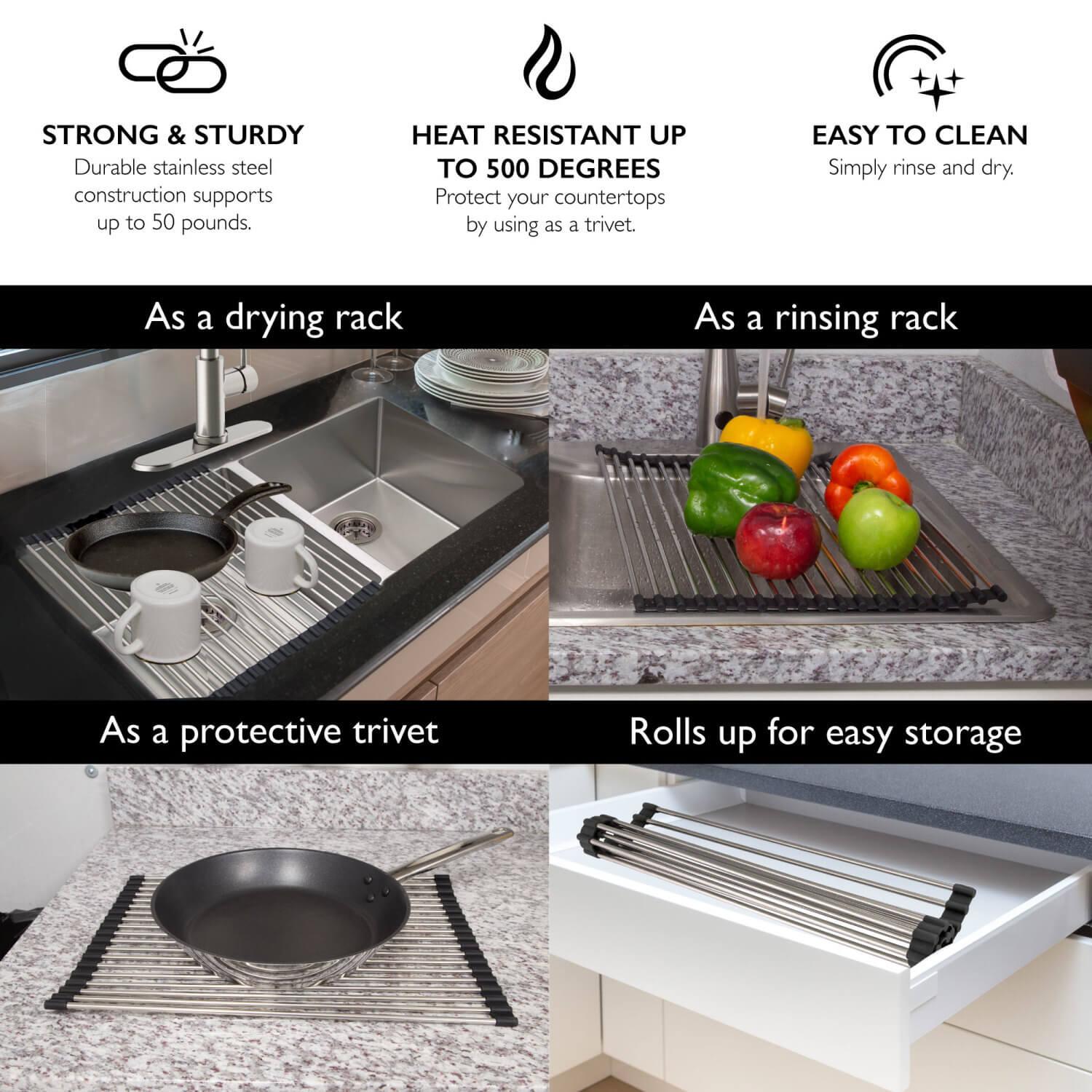 Kitchen Sink Drying Rack Stainless Steel ǀ Kitchen ǀ Today's Design House